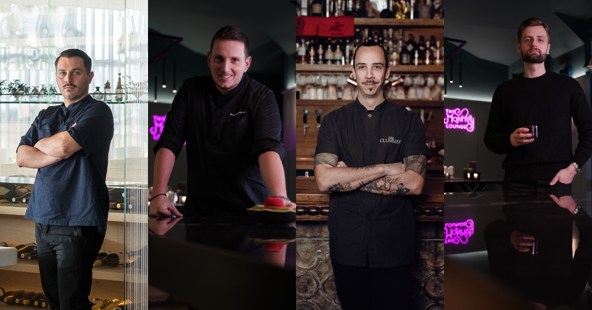 Thanos Feskos, Head Chef dvojhvězdy Delta Restaurant, a Nick Sourmpatis ...